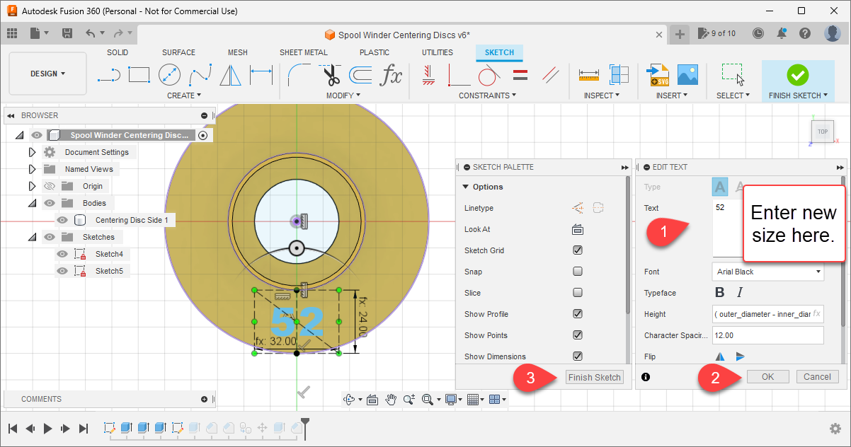 Centering Discs for Bambu Spool Switcher & Winder by Ed Johnson ...