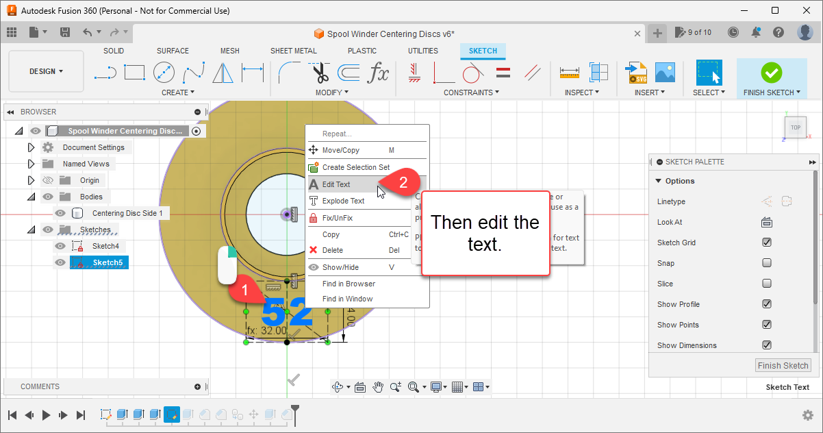 Centering Discs for Bambu Spool Switcher & Winder by Ed Johnson ...