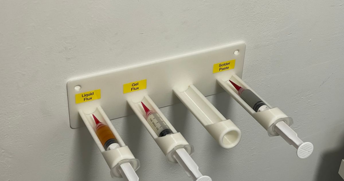 Syringe Holder for Wall Mount by lty1993 | Download free STL model ...