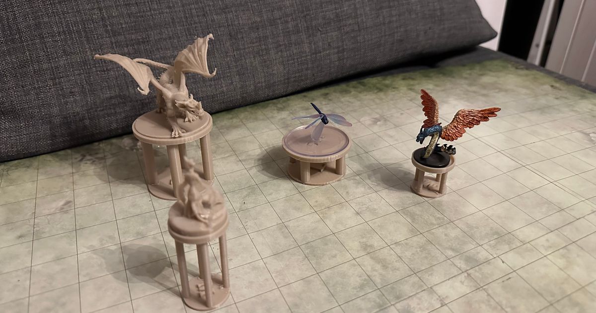 D&D Modular Flying Bases/Platforms by MC Taz Man | Download free STL ...