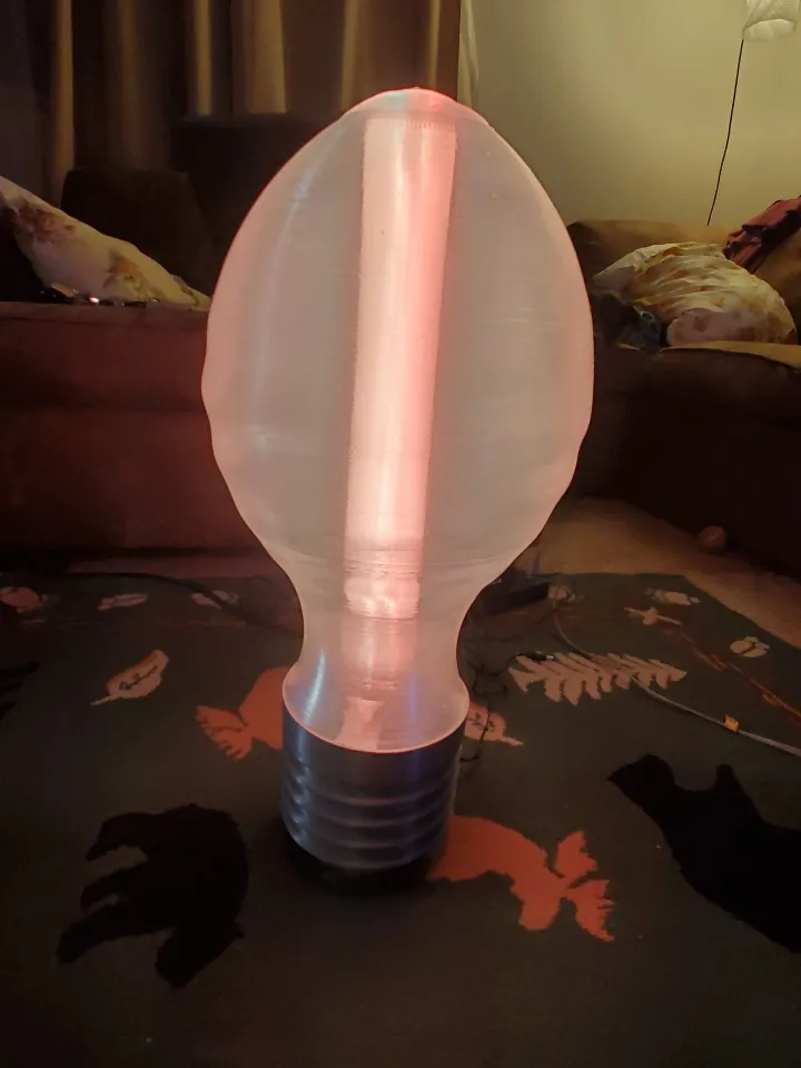 Big LED Light Bulb by 3d Printing | Download free STL model ...