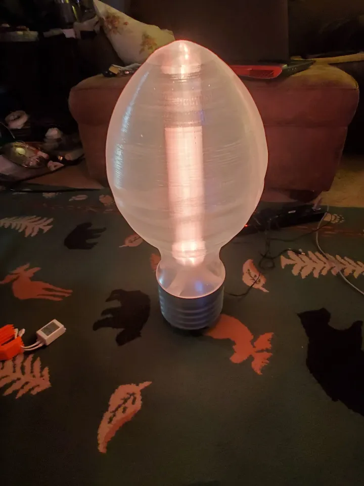 Big LED Light Bulb by 3d Printing | Download free STL model ...