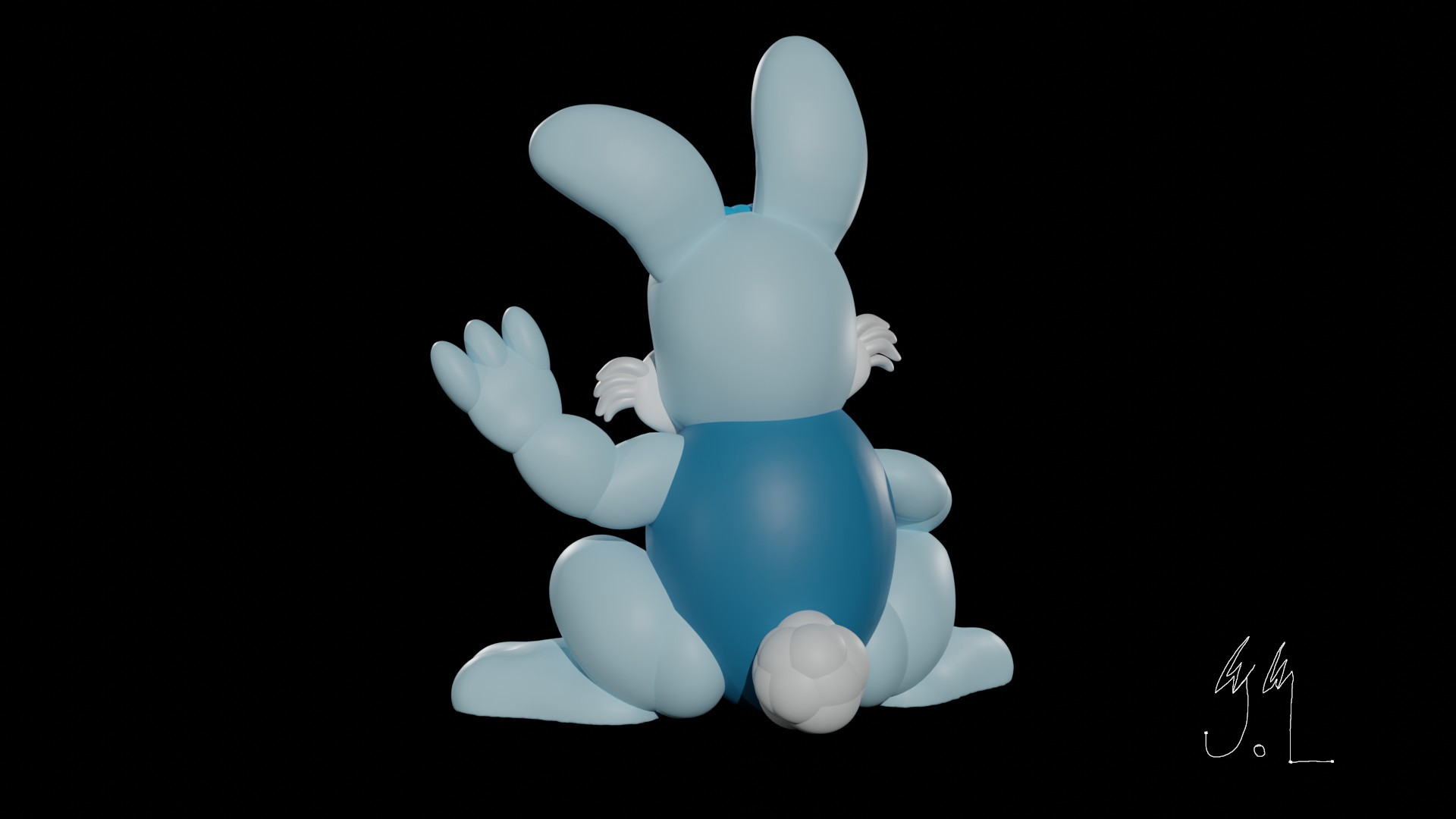 Easter Bunny Friend: The Waving Bunny by Scenestruck Art | Download ...