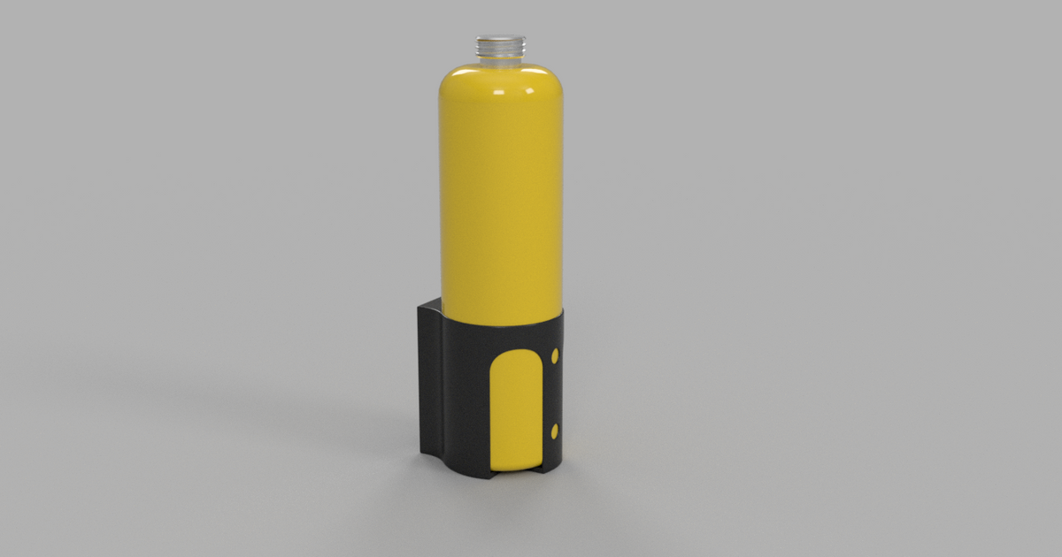 Propane or Mapp Gas Cylinder Holder by Haryn | Download free STL model ...