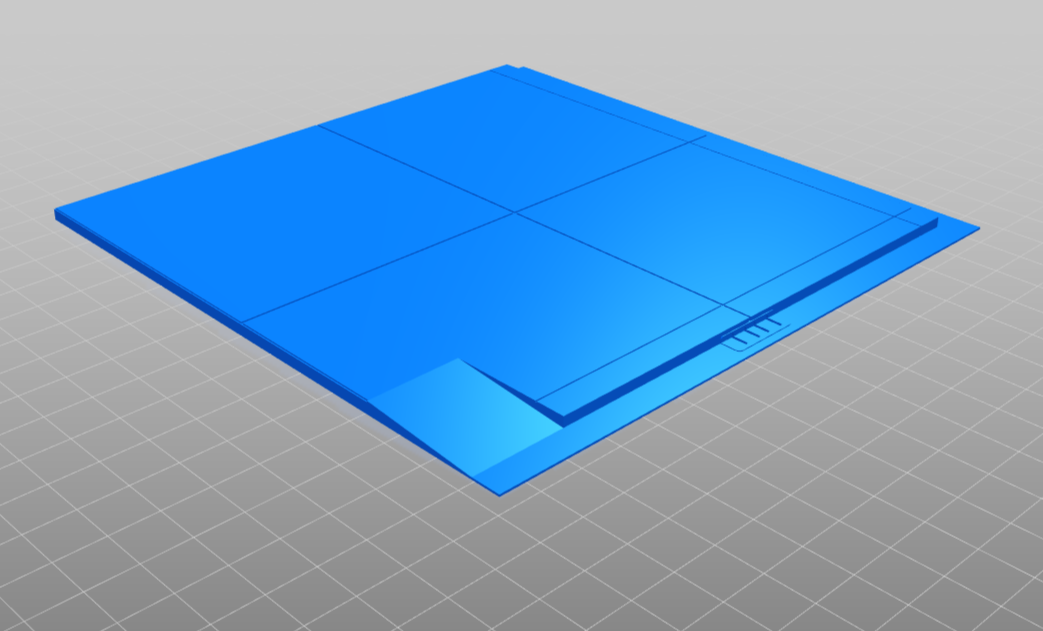 City Streets Square Curb Tile Set by Monkeysloth | Download free STL ...