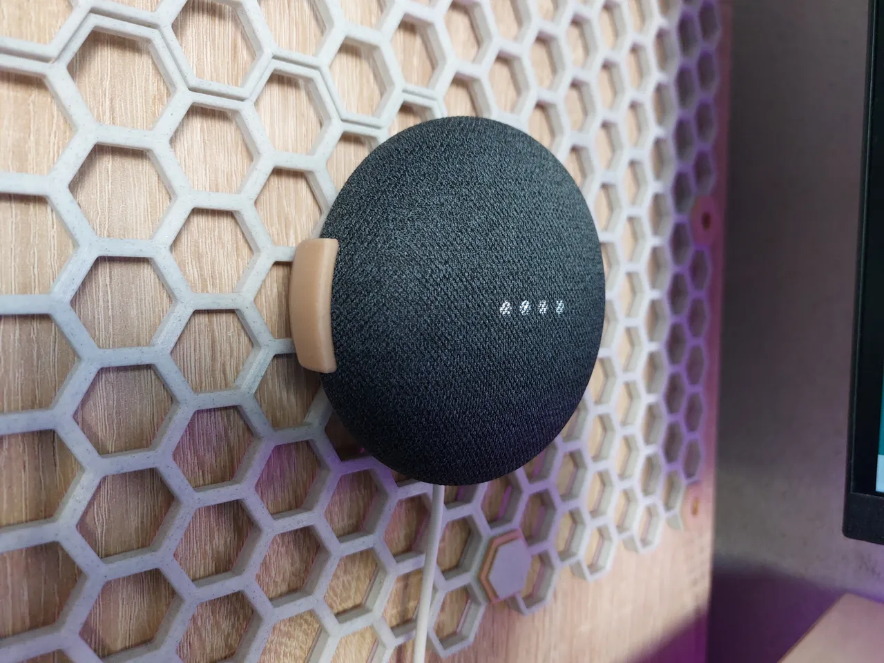 Google nest mini wall mount for Honeycomb storage wall by Oliver Dluhý ...
