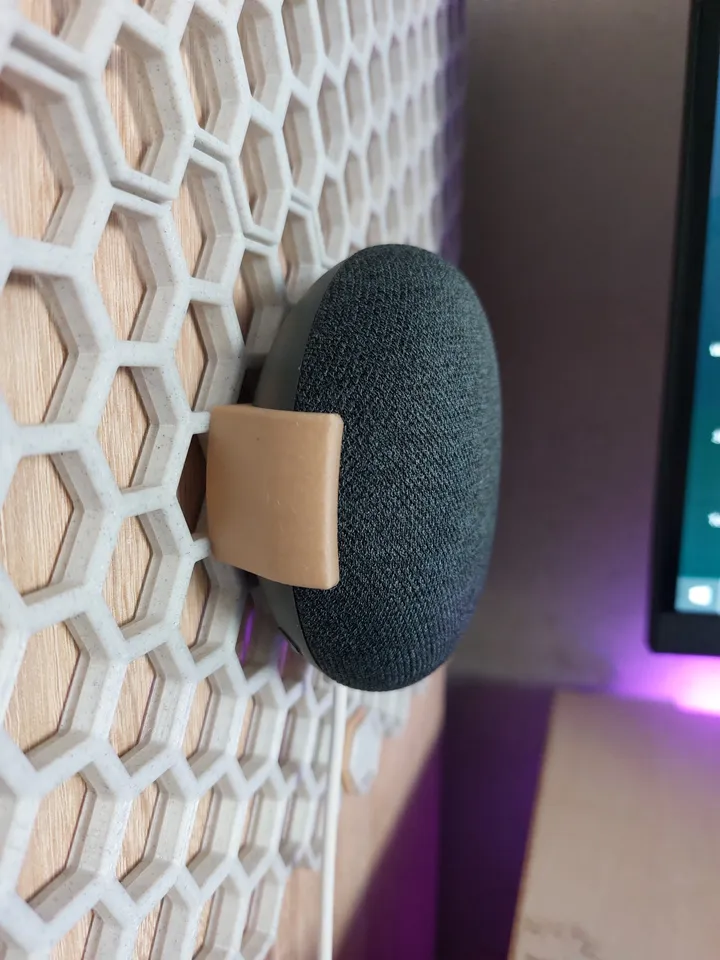 Google nest mini wall mount for Honeycomb storage wall by Oliver Dluhý ...