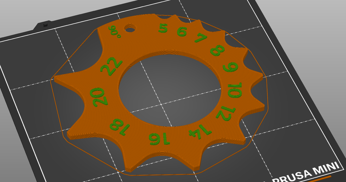 Radius gauge 90° by Mike | Download free STL model | Printables.com