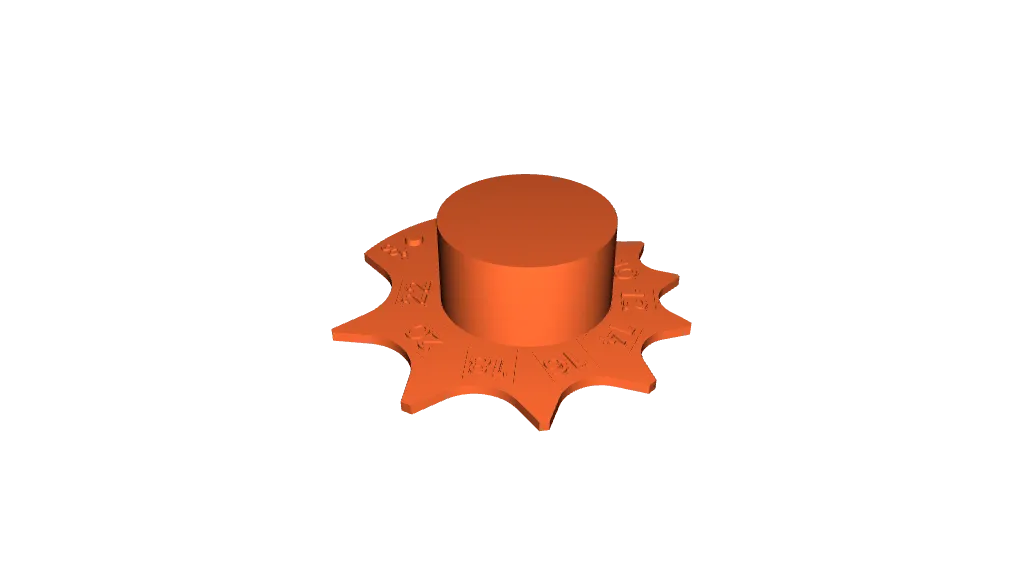 Radius gauge 90° by Mike | Download free STL model | Printables.com