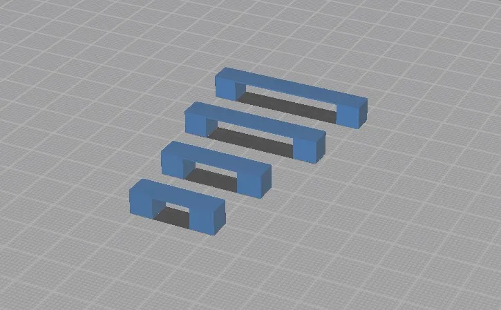 10mm-30mm Bridging Test QUICK! 5 minute Test Print by aaronsaurus ...