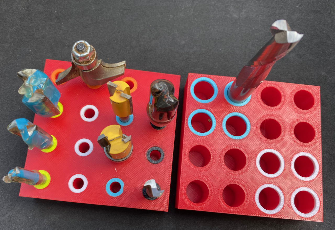 Router Bit Storage by PeteJ | Download free STL model | Printables.com