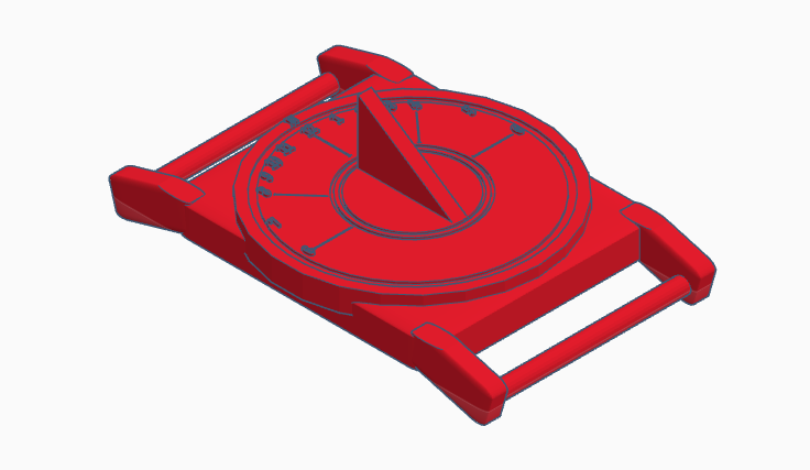 Sundial Wrist Watch by lockheedFartin | Download free STL model ...