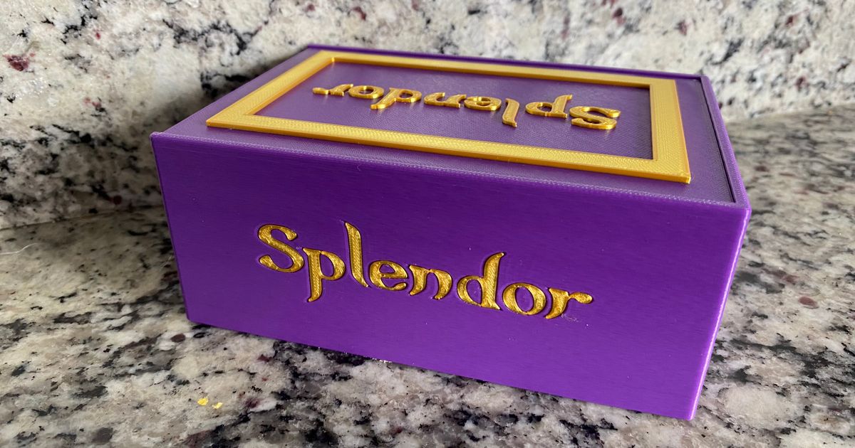Splendor Box v2 Color Logo by tjdesign | Download free STL model ...