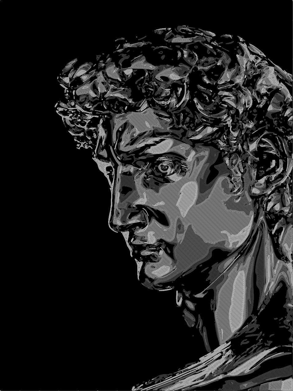 David of Michelangelo 5 Colors by Triple G Workshop | Download free STL ...