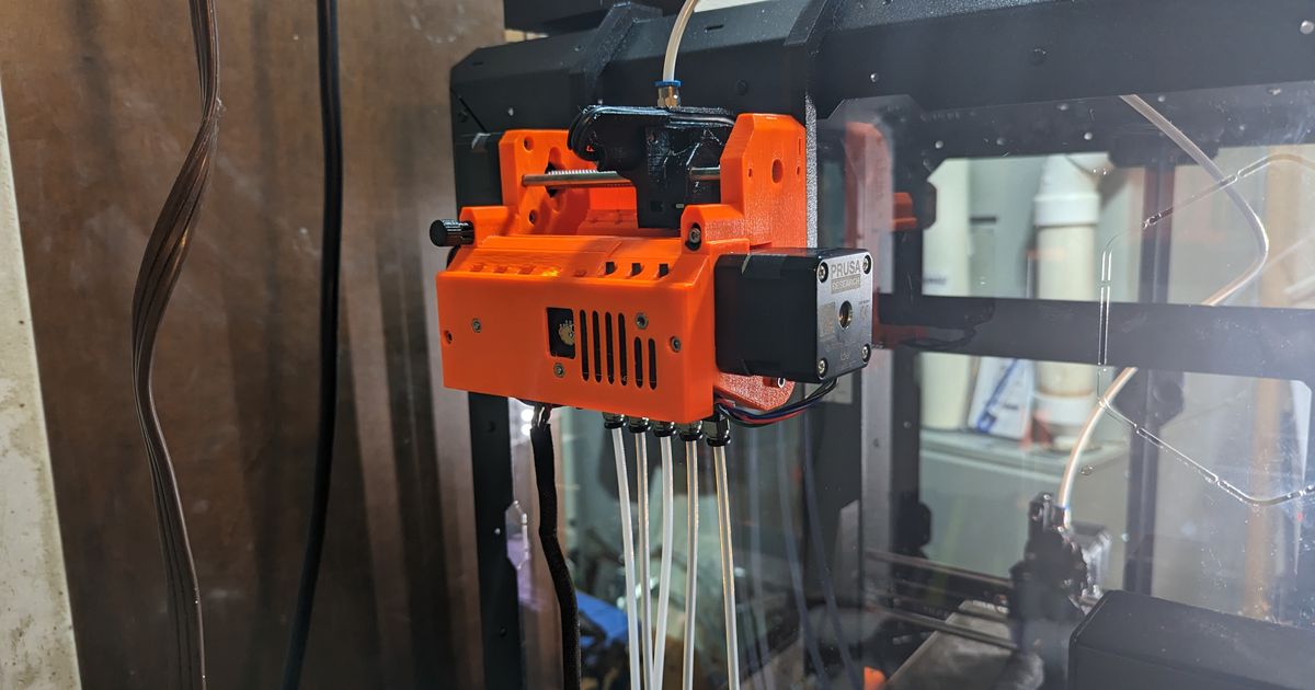 prusa enclosure rear mount for MMU2s by rules_of_imgur | Download free ...