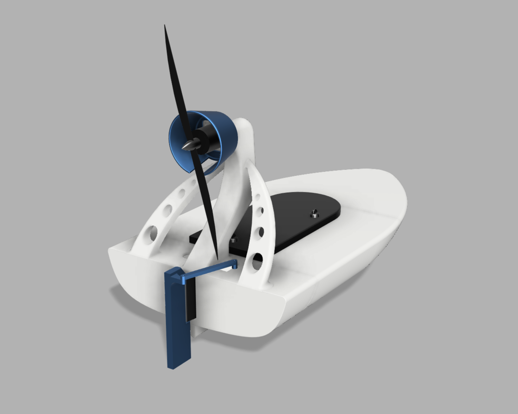 RC Air Prop Speed Boat by Dormo | Download free STL model | Printables.com