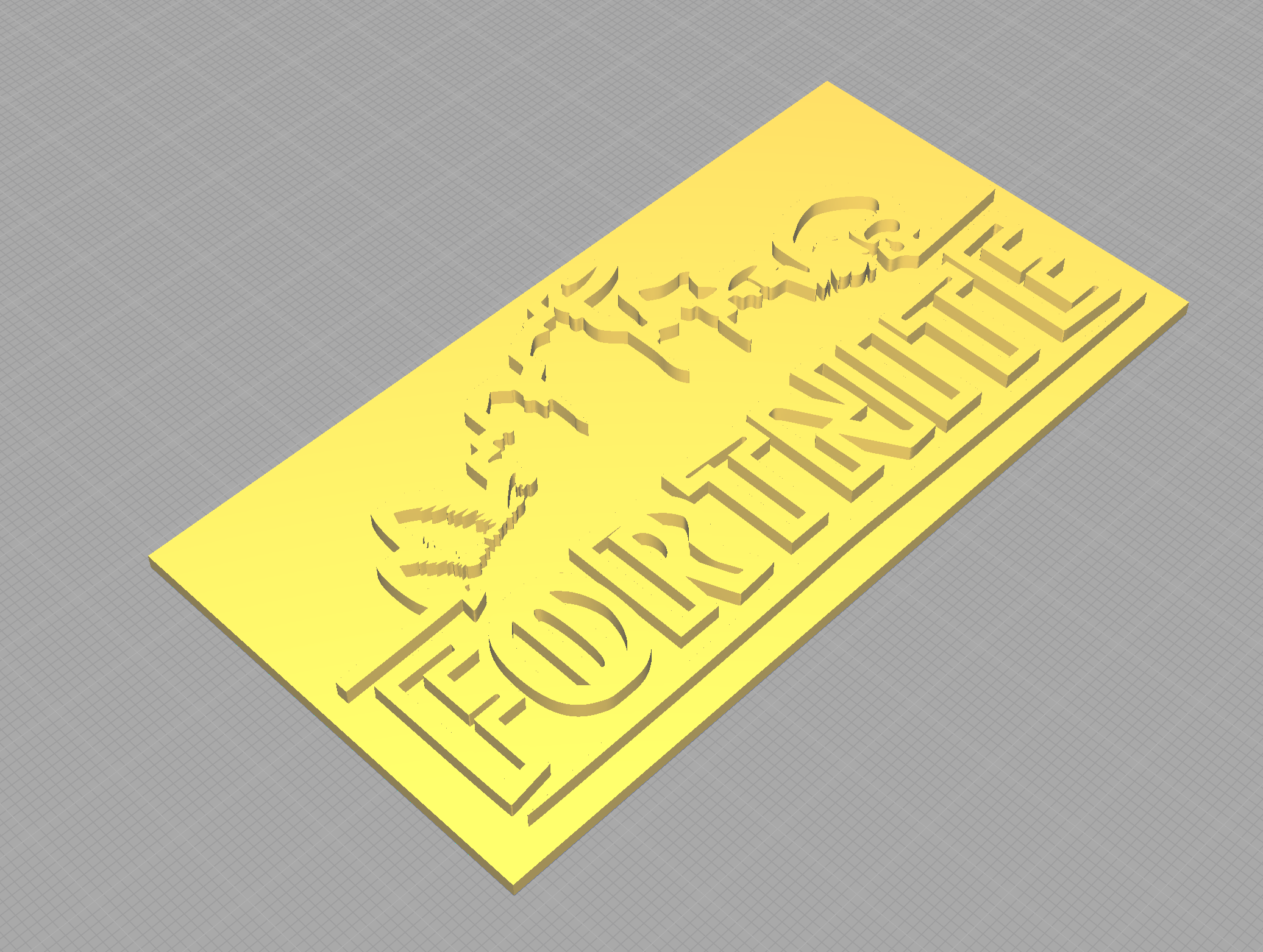 Fortnite 2D Plate Logo by Nicolas4875 | Download free STL model ...