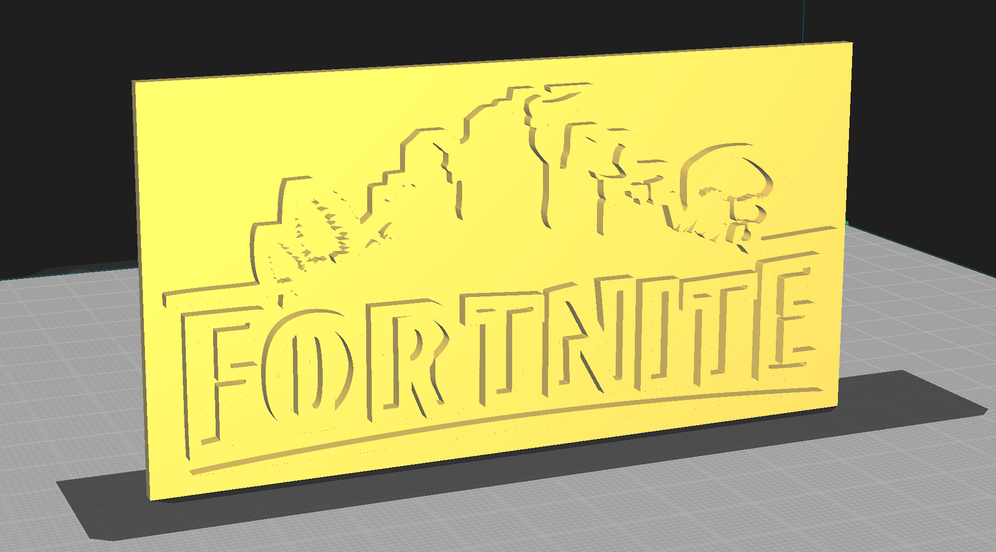 Fortnite 2D Plate Logo by Nicolas4875 | Download free STL model ...