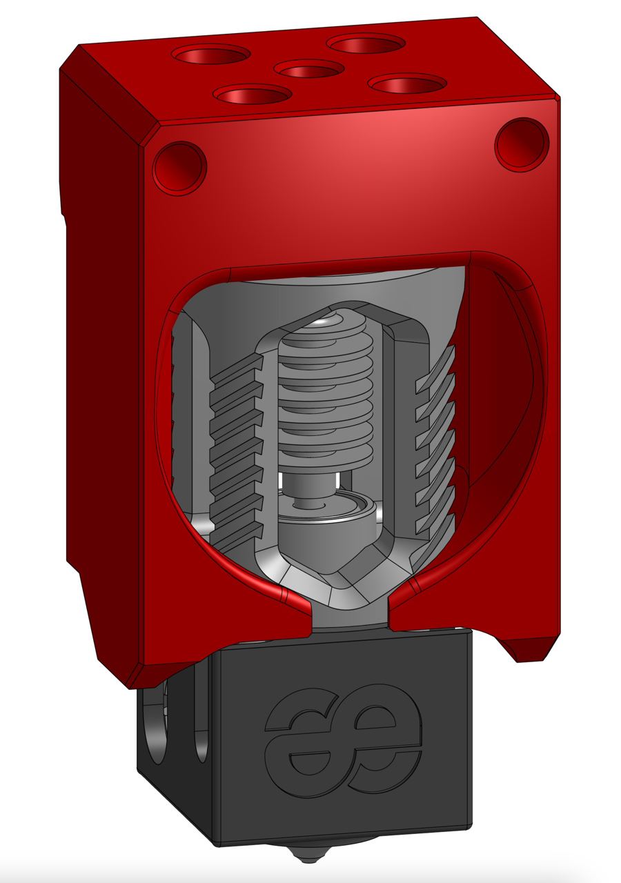 Improved Mini Stealthburner Hotend Dragon Mount for Voron 0.2 by Danila ...