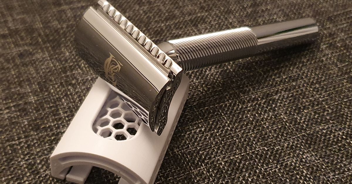 Moustache safety razor cap by CedMTL | Download free STL model ...
