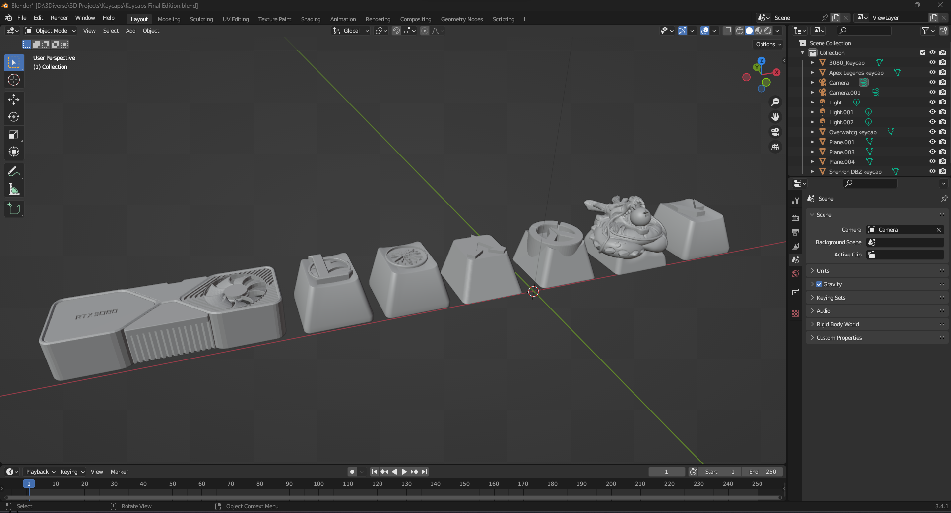 Different Keycaps Designs by Useif Sedeeq | Download free STL model ...