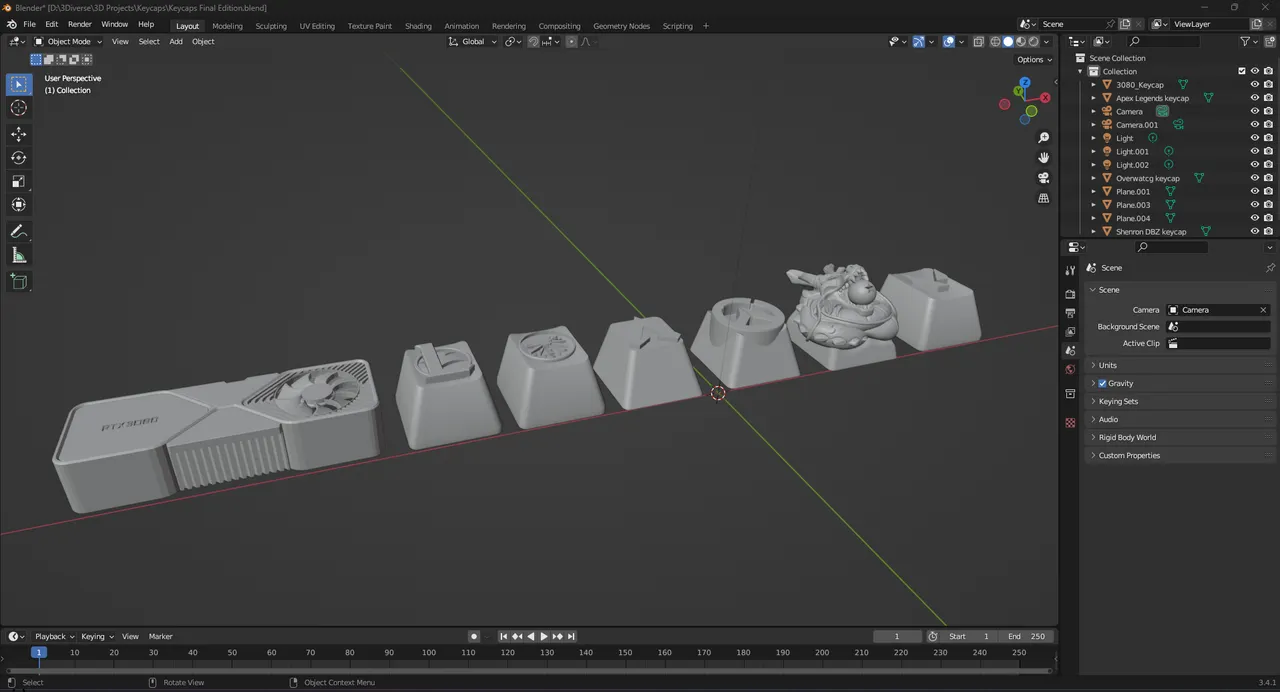 Different Keycaps Designs by Useif Sedeeq | Download free STL model ...