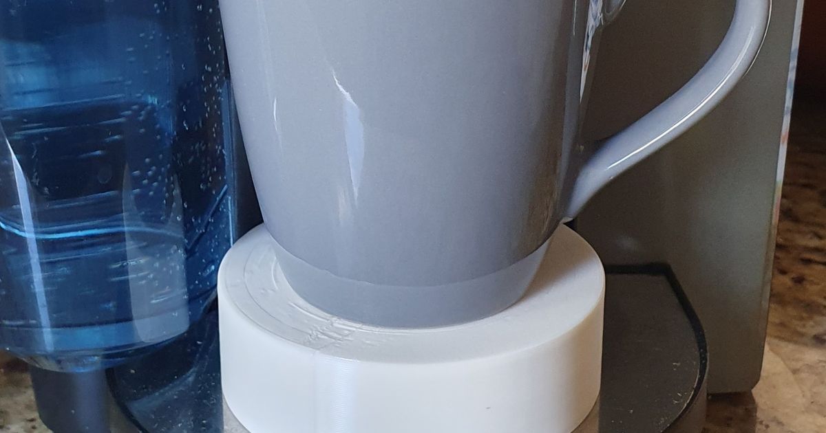 Simple Mug Riser With Drip Hole Universal Fit 30mm High by ...