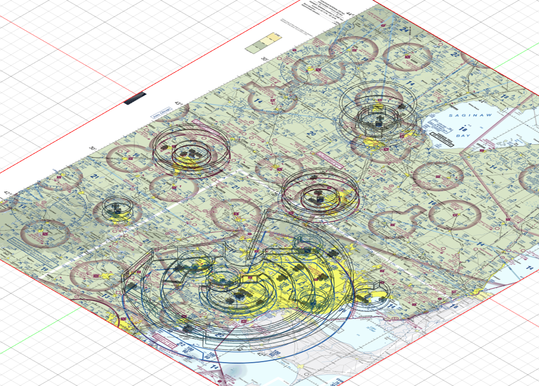 KDTW Terminal Area 3D Airspace by Nicholas Tupper | Download free STL ...