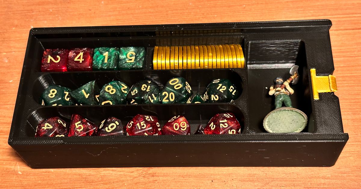 D&D Dice and Miniature Case v3 by Wittless | Download free STL model ...