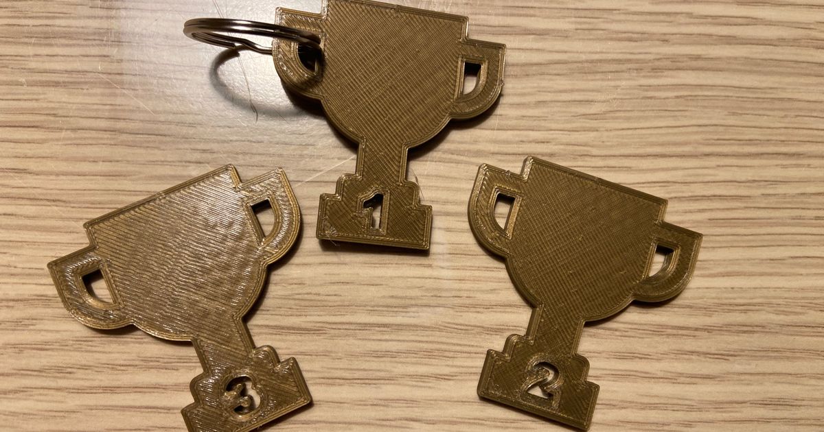 Trophy Cup Keychain by LordDeno | Download free STL model | Printables.com