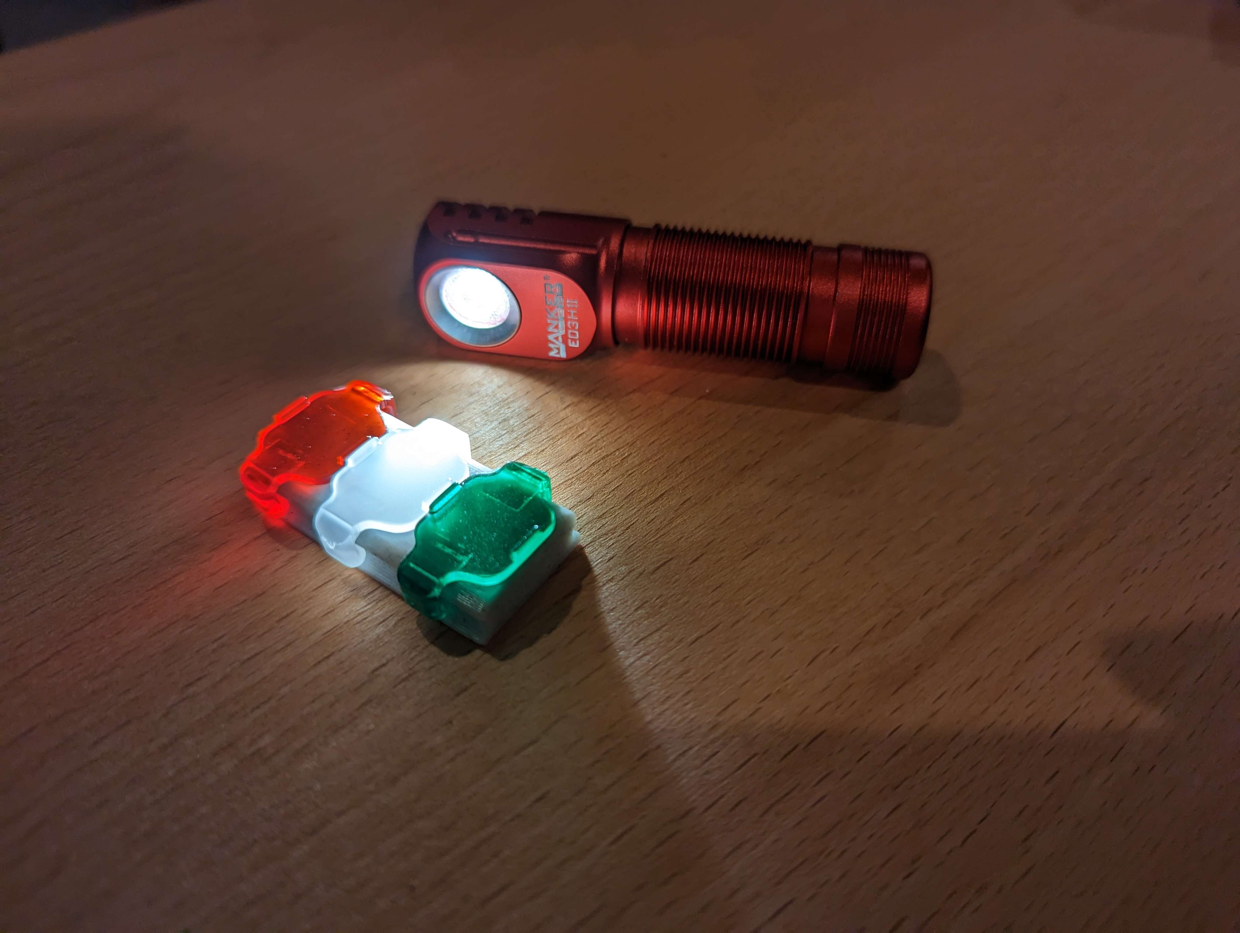 Manker E03H II Flashlight Filter Travel Rail by Unsung Design ...