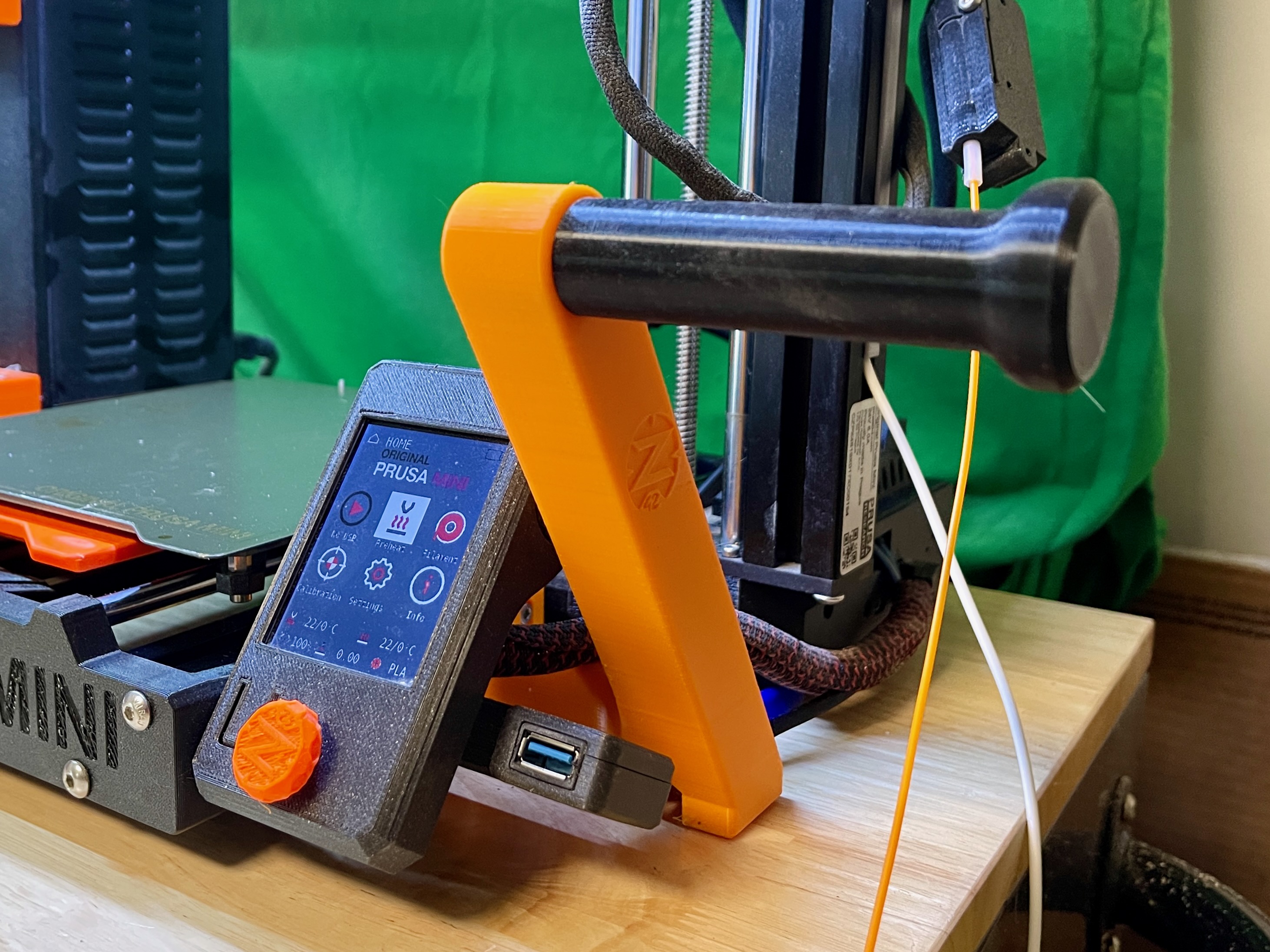 Z42 Prusa Mini/ Mini Plus Narrow Side Spool Holder by Zelrick ...