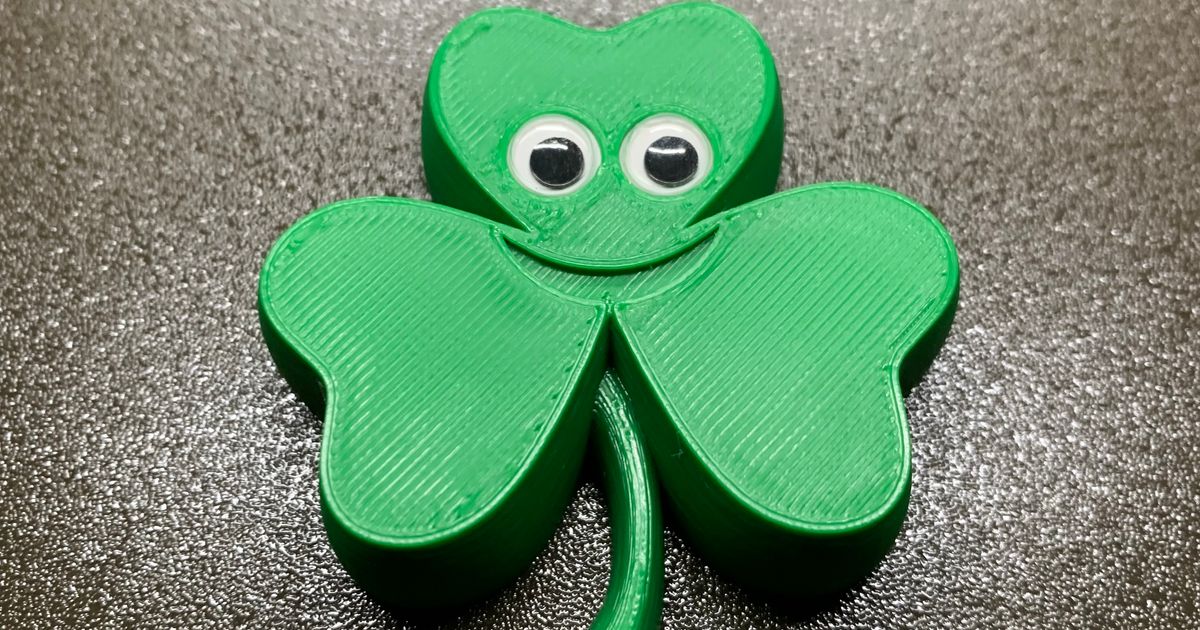 Googly Eyes Shamrock Magnet by PanamaRed | Download free STL model ...