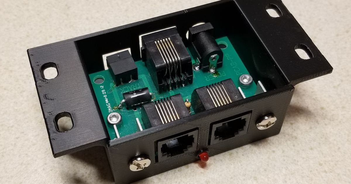 NCE DCC PowerCab Panel Mountable Case by neon.blue | Download free STL ...