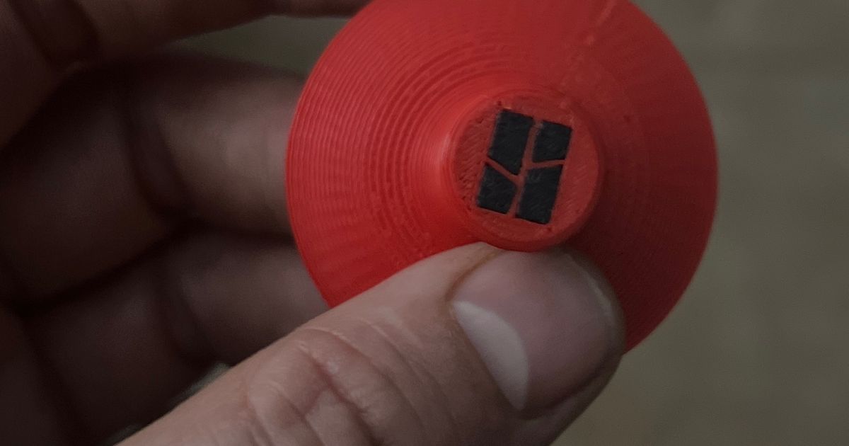 Bambu Round Scraper with Magnet Cutout 12x3mm by TheTexMech | Download ...