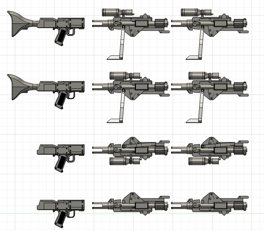 Interchangeable swivel version Republic Commando DC15 short clone ...