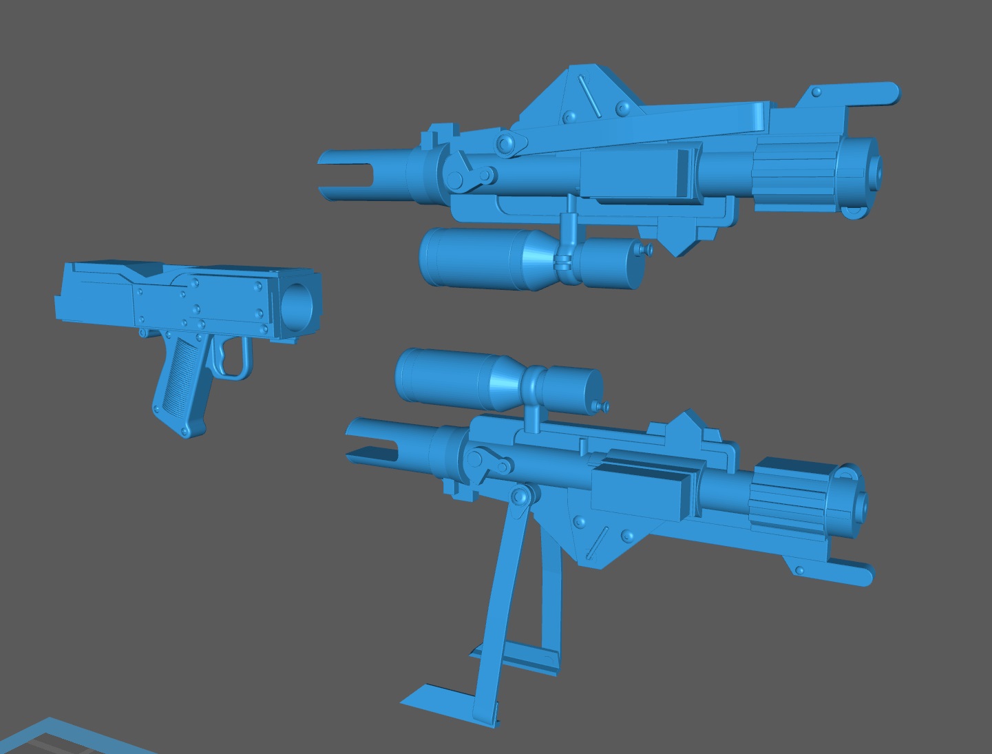 Interchangeable swivel version Republic Commando DC15 short clone ...