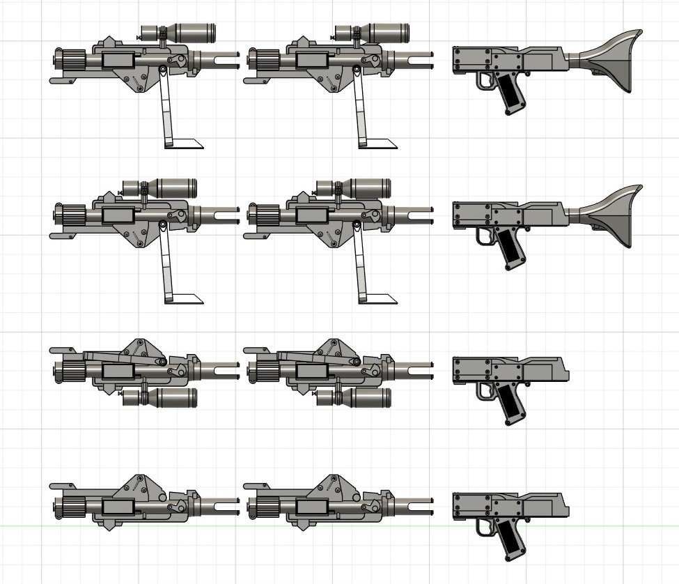 Interchangeable swivel version Republic Commando DC15 short clone ...