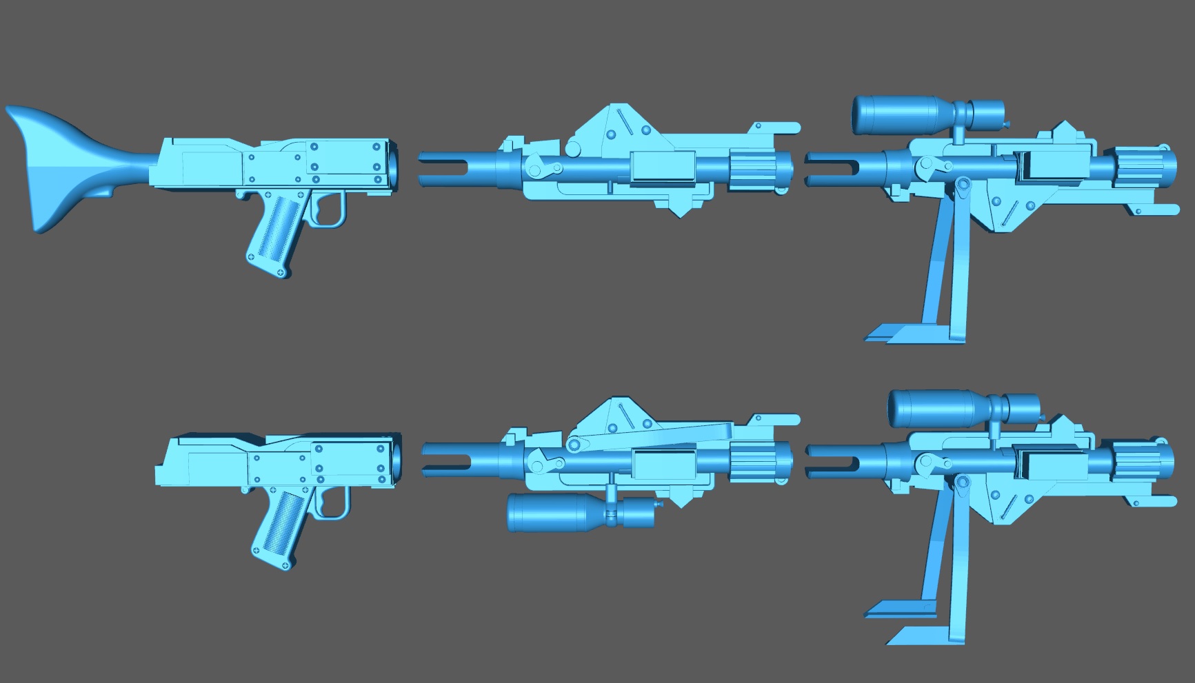 Interchangeable swivel version Republic Commando DC15 short clone ...