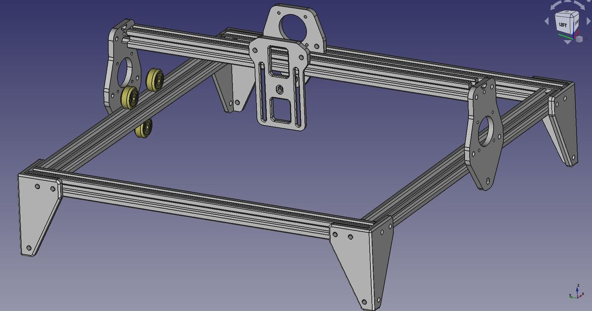 CNC ploter laserowy pod moduł laserowy SculfanS9 / CNC laser plotter ...