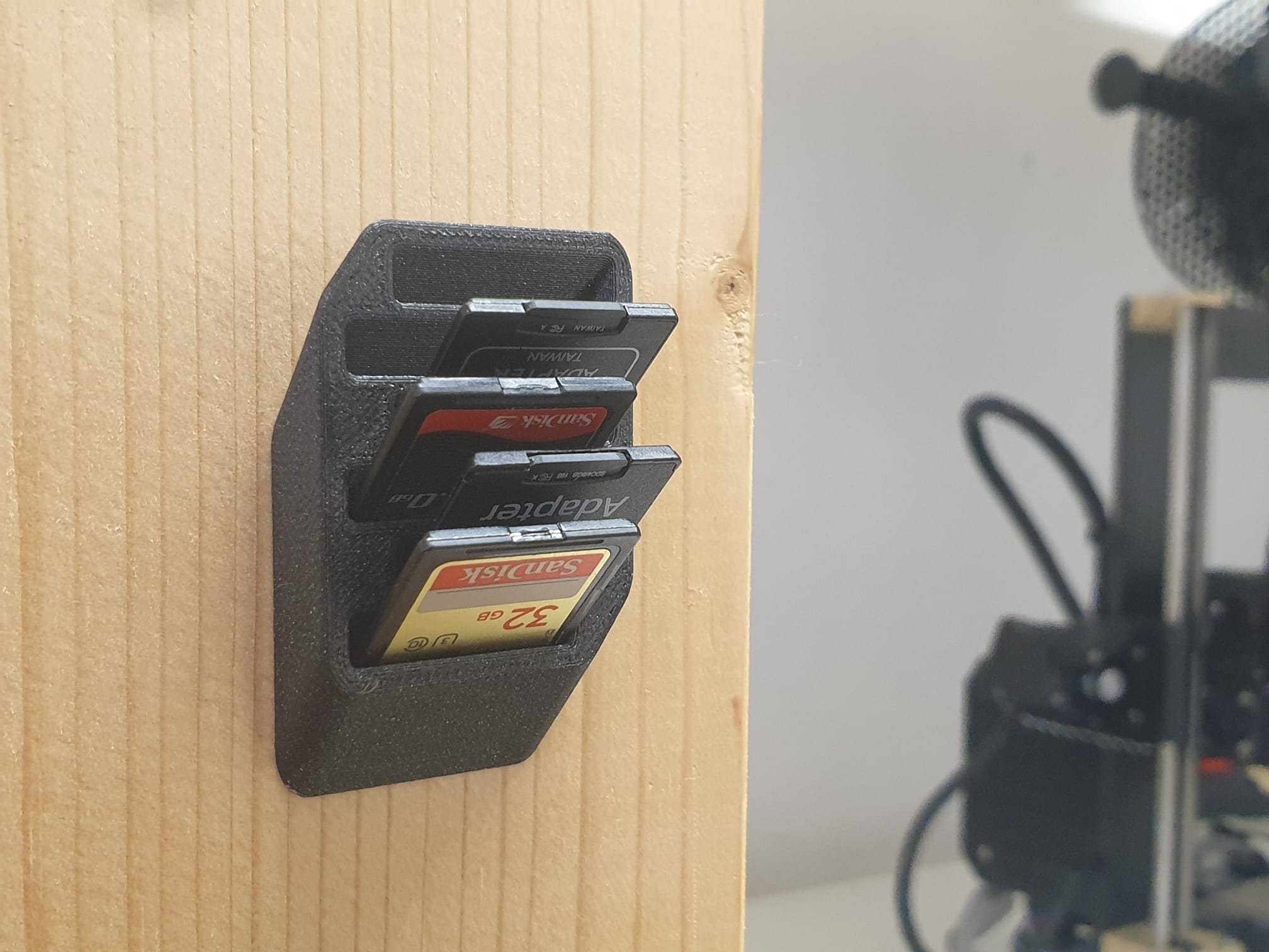 Angeled SD card wall/desk holder by Samotrel | Download free STL model ...