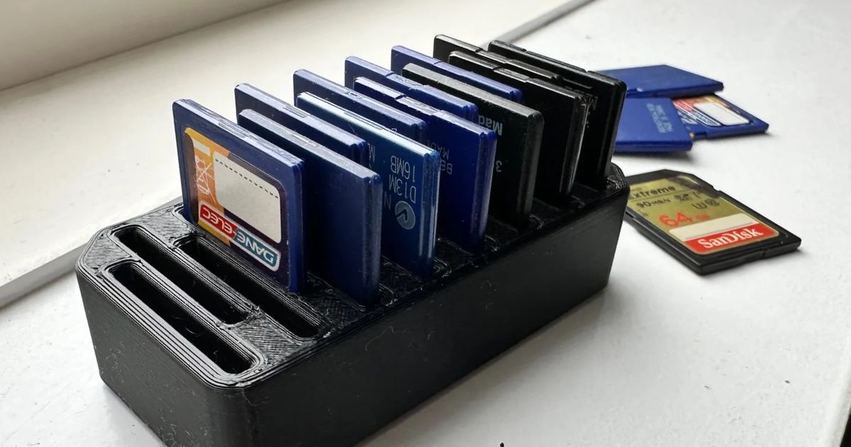 SD card holder by Samotrel | Download free STL model | Printables.com