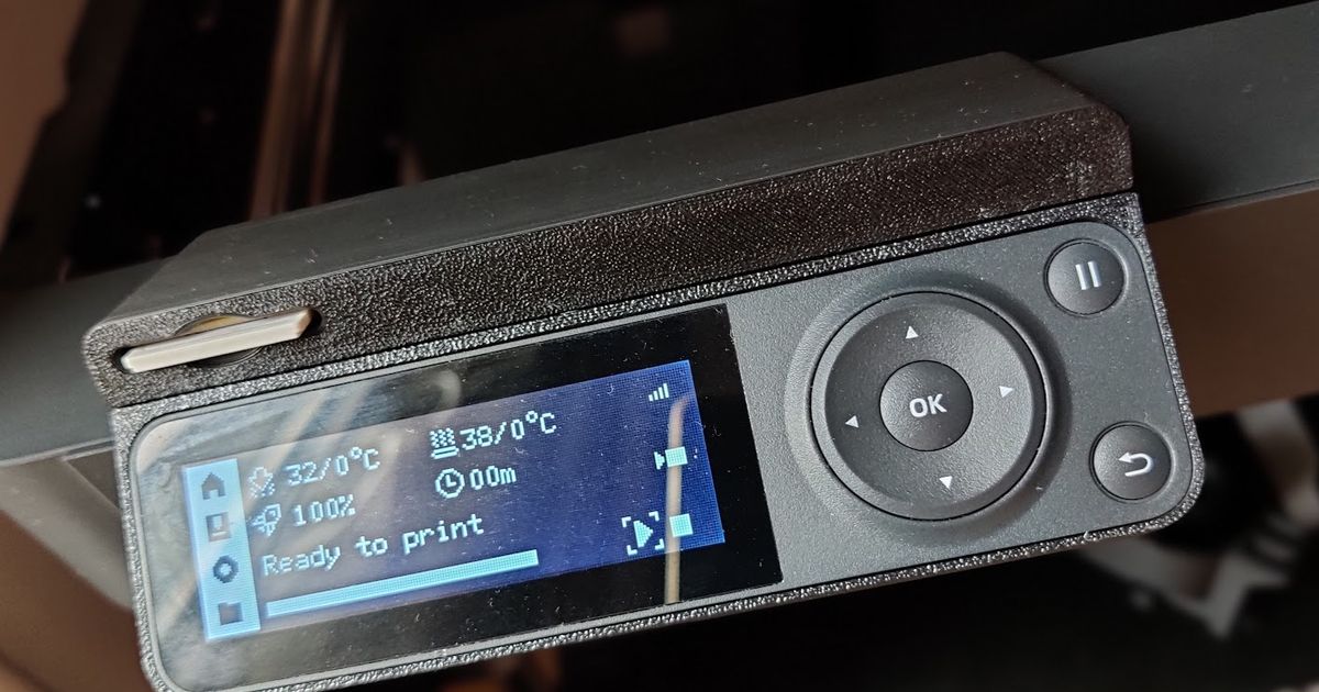 P1P SD Card display bezel working with my screen riser by Martin ...