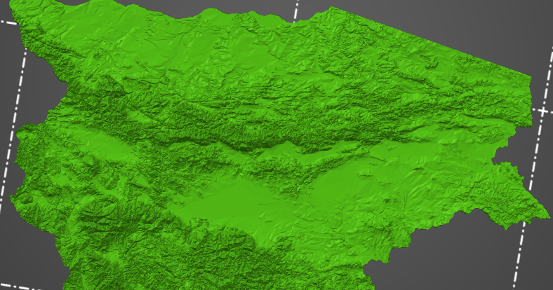 topografic map of interwar bulgaria by Teilsatko | Download free STL ...