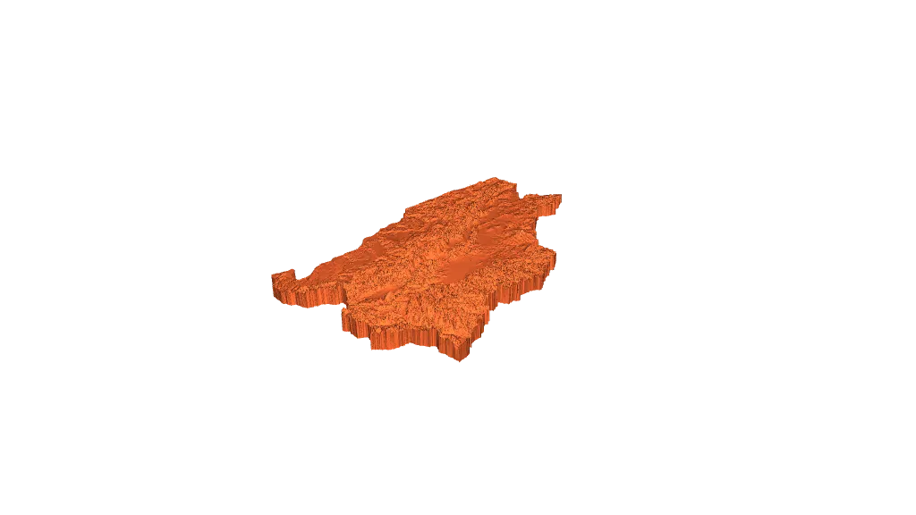 topografic map of interwar bulgaria by Teilsatko | Download free STL ...