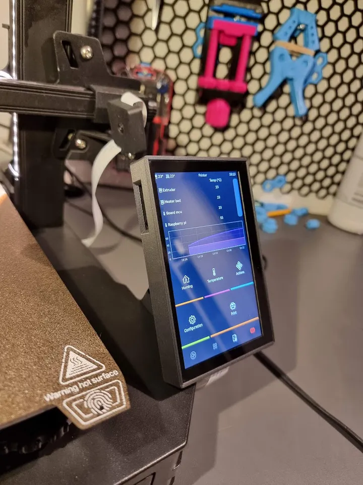 PITFT50 V2 vertical display mount Ender 3 S1 (Pro) by Mess | Download ...