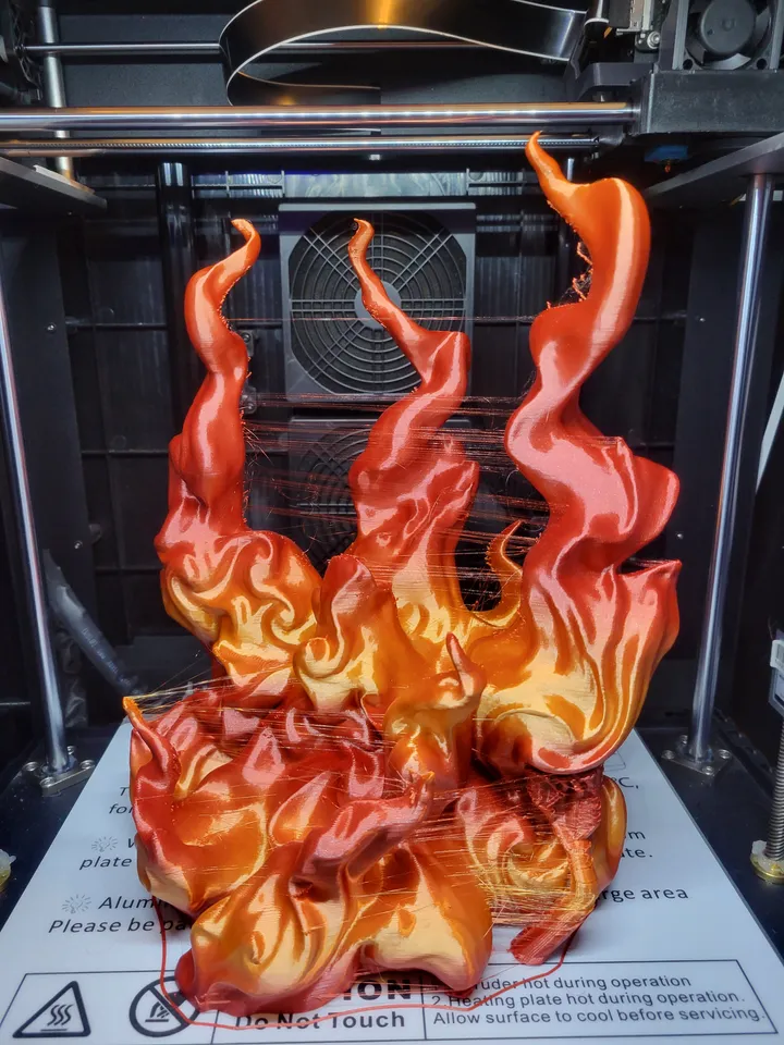 Skull in Flames by Desertpilot | Download free STL model | Printables.com