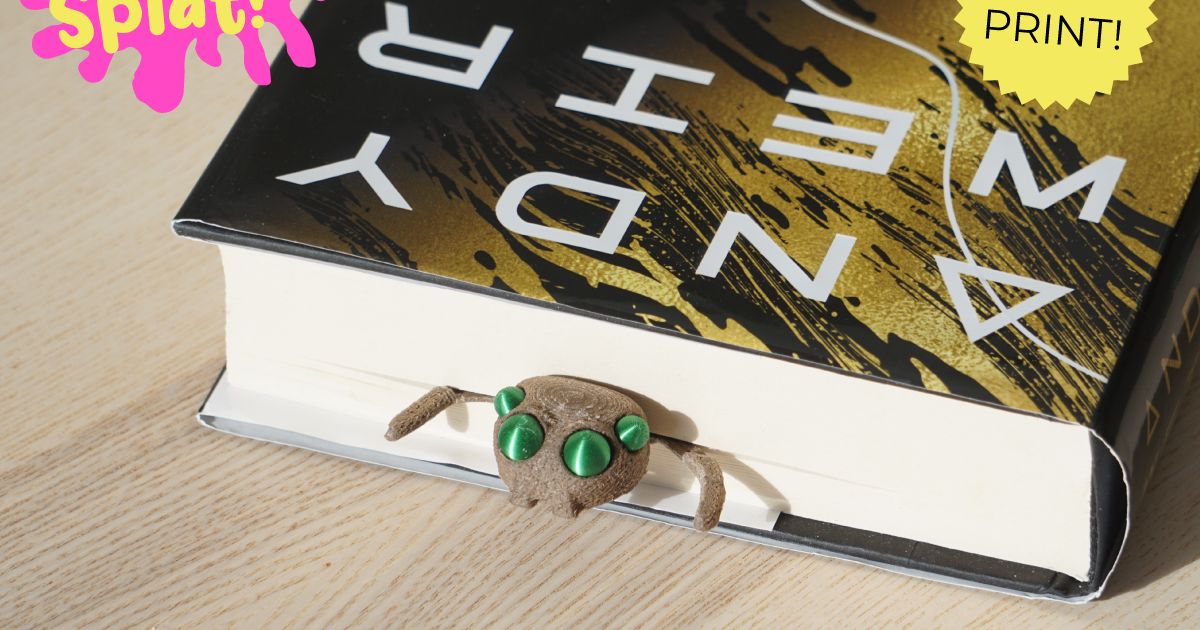 Spider splat! Bookmark - Easy and quick print by KT3Dprint | Download ...