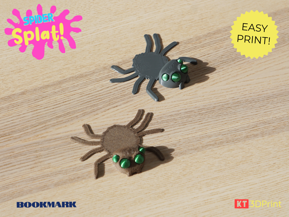 Spider splat! Bookmark - Easy and quick print by KT3Dprint | Download ...
