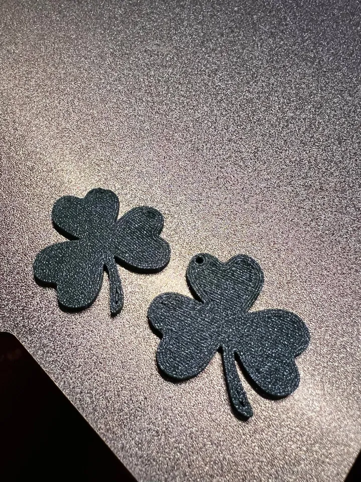 Solid Shamrock Earrings by ThunderClap | Download free STL model ...